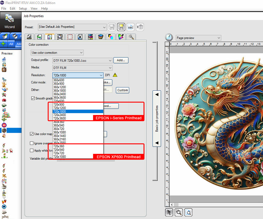 Setup Guide for Network, PrintExp & FlexiPRINT / directTOFILM DTF Textile Printer